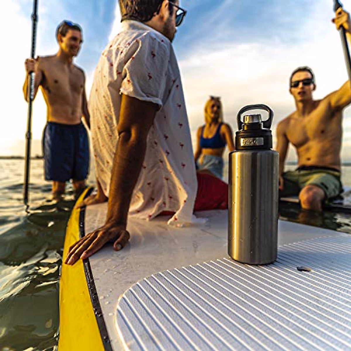 Tervis Topographic Radar Triple Walled Insulated Tumbler, 24 oz Wide Mouth Bottle, Stainless Steel