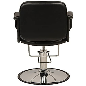 Buy-Rite Chris Styling Chair for Professional Salons and Spas, Modern Hair Stylist Chair, Extra-Wide Seat, 360-Degree Rotation, Fully Adjustable Height, SY-1801