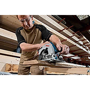 Bosch Professional 18V System GKS 18V-57 Cordless Circular Saw (Saw Blade Diameter: 165 mm, Cutting Depth: 57 mm, excluding Batteries and Charger, in Carton)