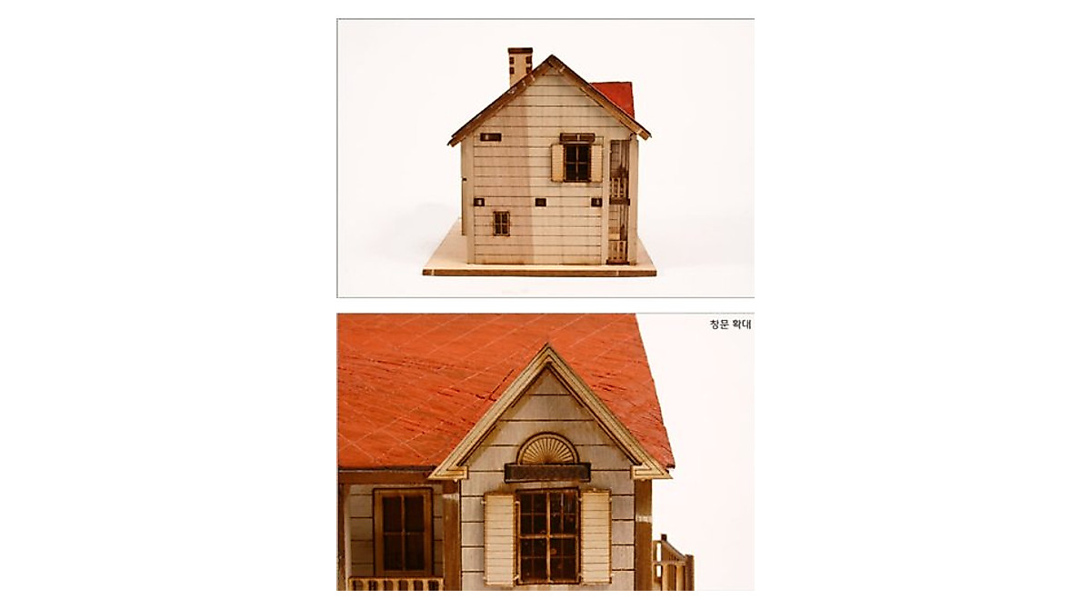 Western House Wooden Model Kit - DIY Desk Decor by Young Modeler