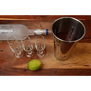 [6 PACK] 30oz Stainless Steel Bar Shaker - Cocktail Shaker - Commercial, Professional Bartender Shaker, Bar Supplies by EcoQuality