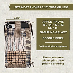 Bella Taylor Cell Phone Wristlet Wallet for Women with Smartphone Pocket and RFID Protection, Ashmont Grey Patchwork