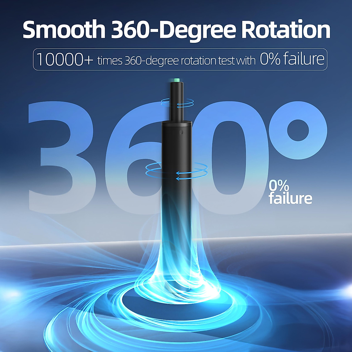 MASTERY MART Office Chair Gas Lift Cylinder Replacement, Hydraulic Pneumatic Shock Piston, Heavy Duty 450LBs/ 204KGs, Universal Size Fits Most Office Chair, 4'' Travel Length, Class 4 (Matte Black)