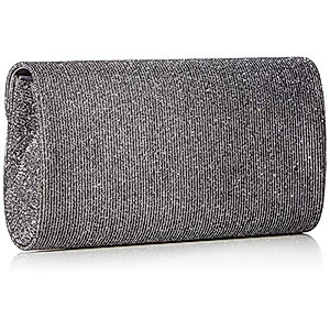 Jessica McClintock womens Vienna Sparkle & Shine Flap wristlet handbags, Pewter, One Size US