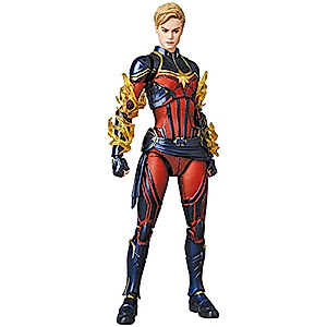 MAFEX No. 163 Captain Marvel Endgame Version, Total Height Approx. 5.9 inches (150 mm), Painted Action Figure