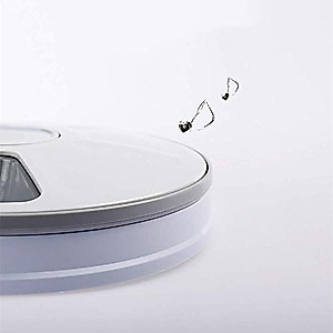 ZH1 Cat and Dog Food Dispenser, Automatic Pet Feeder with 6-Segment Dial with LCD Display, Voice Reminder, for Cats and Small and Medium Pets.