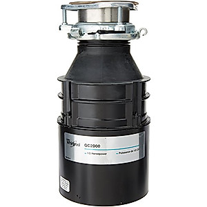Whirlpool GC2000PE 1/2 hp in Sink Disposer with power cord, Black