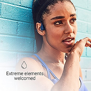 Aftershokz Air Bone Conduction Wireless Bluetooth Headphones with Reflective Strips, Canyon Red