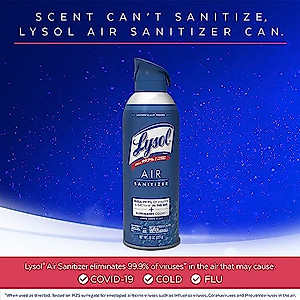Lysol Air Sanitizer Spray, For Air Sanitization and Odor Elimination, White Linen Scent, 10 Fl. Oz (Pack of 3)