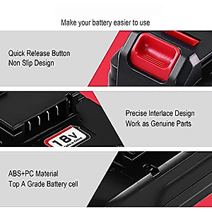 3.6Ah Replacement Battery Compatible with Porter Cable 18V Battery Ni-MH PC18B Battery Replacement PCC489N PCMVC PCXMVC Cordless Power Tools 2Packs