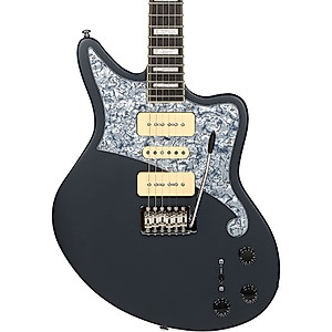 D'Angelico 6 String Solid-Body Electric Guitar, Right, Stone (DAPBEDBWMSTCTR)