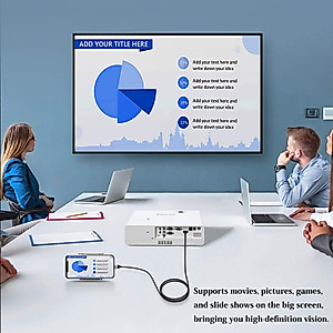 [Apple MFi Certified] Lightning to HDMI Adapter for Phone to TV,Compatible with iPhone,iPad, Sync Screen Connector Directly Connect on HDTV/Monitor/Projector NO Need Power Supply（6.6FT）