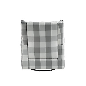 Acme Furniture Swivel Chair with Glider in Gray, Grey