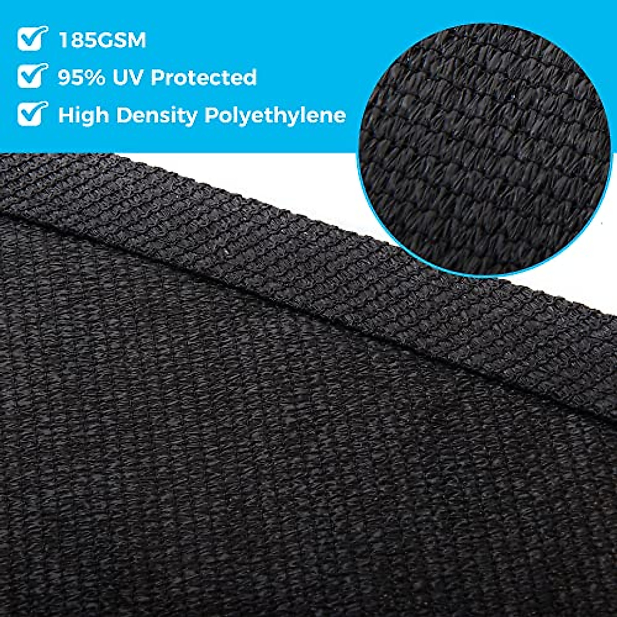 LAUREL CANYON 12' x 12' x 17' Sun Shade Sail Right Triangle UV Bloack Patio Canopy for Outdoor Lawn Garden, Dark Gray Color