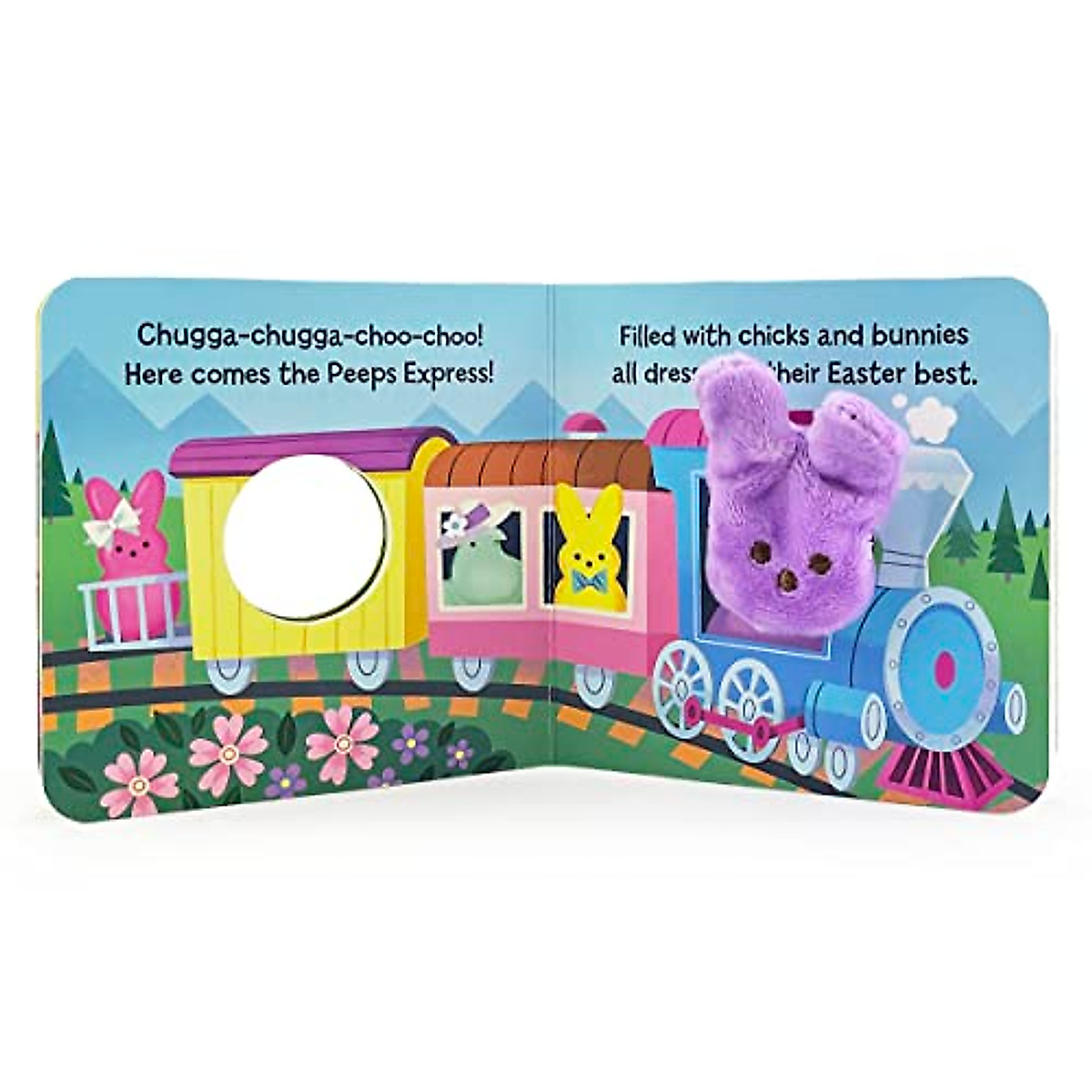 Go, Peeps, Go! Peeps Finger Puppet Board Book Easter Basket Gifts or Stuffer for Baby or Toddlers