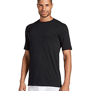 Jockey Men's Undershirt Classic Crew Neck - 3 Pack, Black, XL