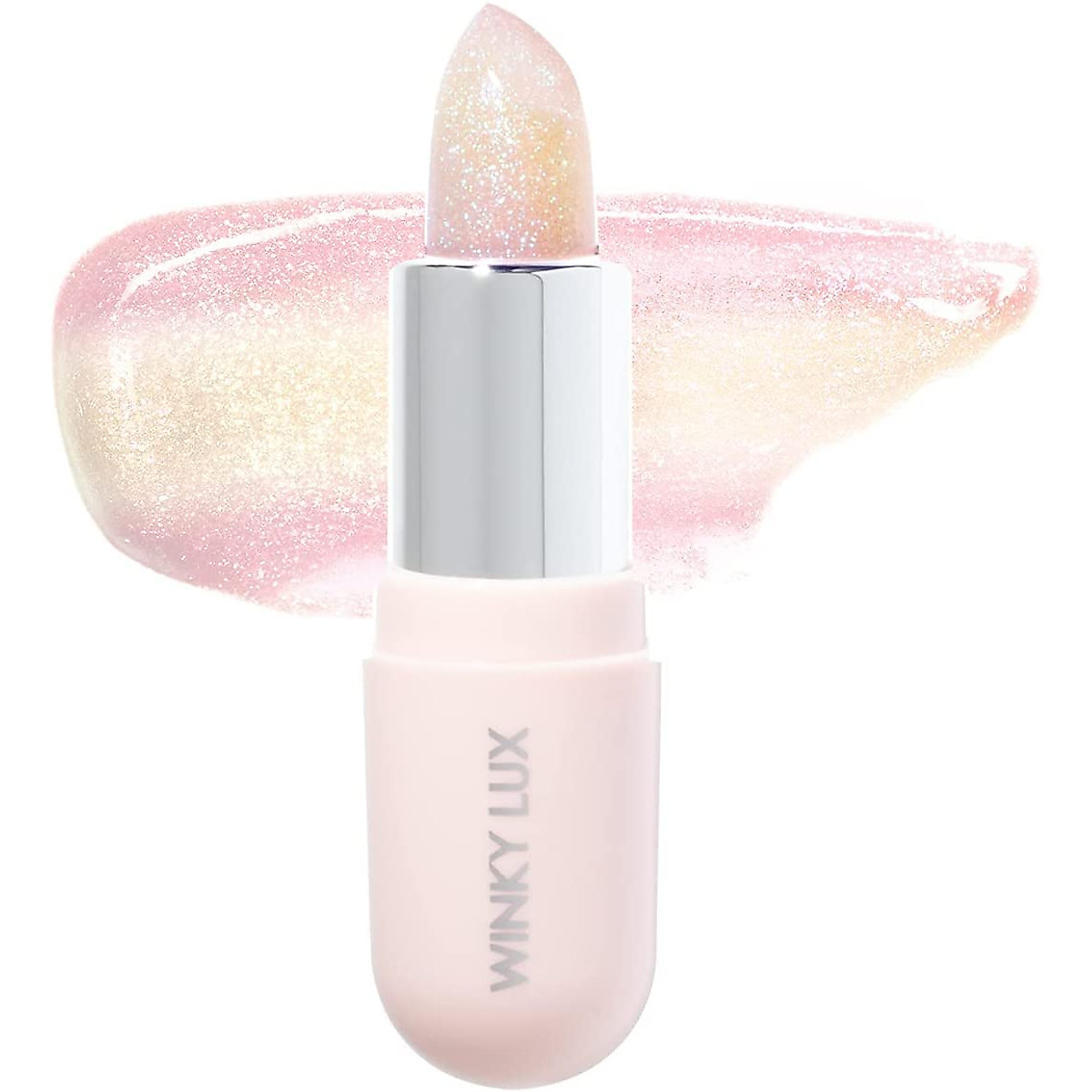 Winky Lux Glimmer Balm, pH Lip Balm, Color Changing Lipstick and Tinted Lip Balm, Vegan & Cruelty Free Lip Balm, Hydrate & Plump, Pink Shimmer Lipstick, Unicorn