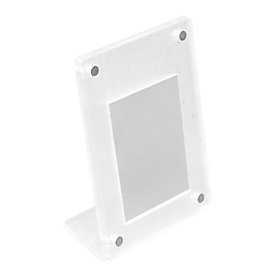 Haofy Desktop Picture Frame, Acrylic Sturdy Picture Frame Simple Cleaning Decorative For Movie Ticket (Transparent (Wave Pattern))