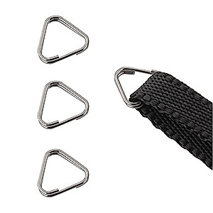 Foto&Tech 4 Pieces Lug Ring Camera Strap, Triangle Split Ring Hook, Compatible with Fujifilm Lecia Nikon Canon Sony Olympus Pentax Panasonic SLR RF Mirrorless Camera (Regular)