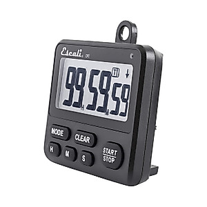 Escali Extra Loud Display Digital Kitchen Timer with Clock Mode, Recall Timer Magnetic Back