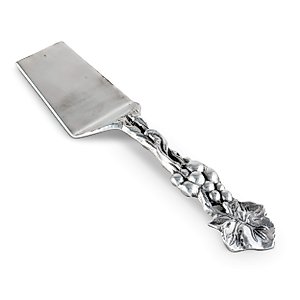 Arthur Court Metal Pie/Cake/Lasagna Server Grape Pattern Sand Casted In Aluminum With Artisan Quality Hand Polished 10.75 Inch Long Spatula