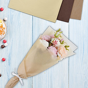 PLULON 60 Sheets Blue Tissue Paper Bulk and 60 Sheets Brown Tissue Paper Bulks