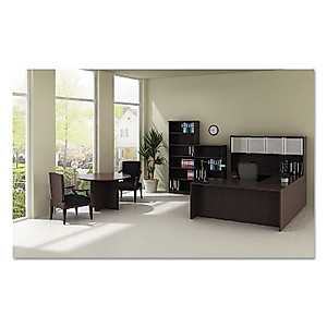 Alera ALEVA204224ES Valencia Series 41.38 in. x 23.63 in. x 30 in. Mobile Workstation Desk - Espresso