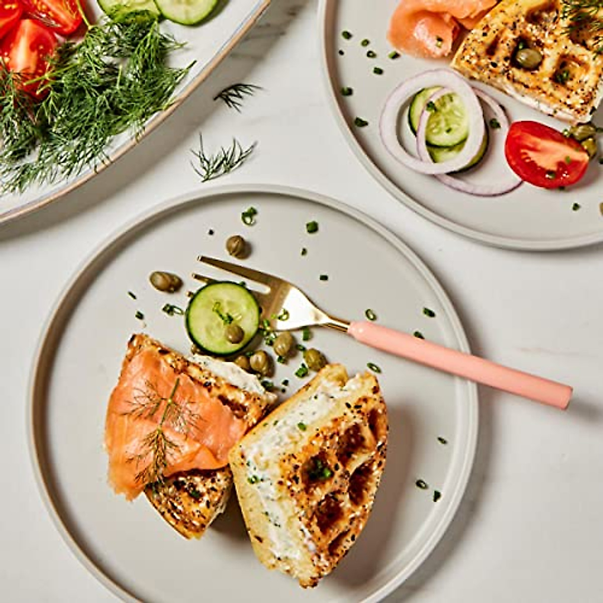 Curtis Stone 2-pack 5" Stuffed Waffle Makers with Recipes & Gift Boxes (Renewed)