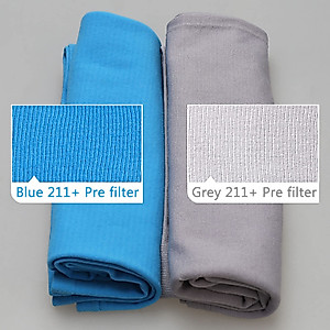 4 Pack 211+ Washable Pre-Filters Replacement Compatible with Blueair Blue Pure 211+, Filter for Diva Blue, Lunar Rock etc
