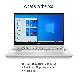 HP Pavilion 15.6 inches FHD 1920x1080 i7-1065G7 16GB 512GB SSD 15-cs3019nr (Renewed)