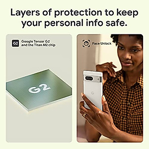 Google Pixel 7-5G Android Phone - Unlocked Smartphone with Wide Angle Lens and 24-Hour Battery - 128GB - Lemongrass