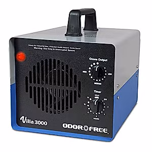 OdorFree Villa 3000 Ozone Generator for Eliminating Odors, permanently removing Tobacco, Pet and Musty Odors at their Source - Easily Treats Up To 3000 Sq Ft