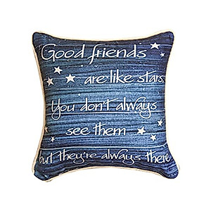Manual Good Friends are Like Stars. -KT2-12 Dye Pillow