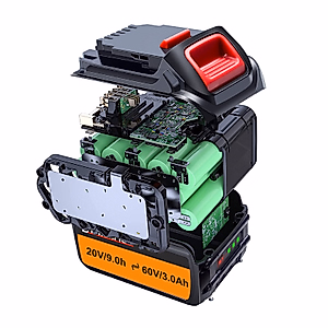 DTK DCB609 Battery Replacement for DeWalt 60V Battery Compatible with 20V / 60V DCB609 DCB606 DCB612 20V 60V Lithium Battery (2 Packs)