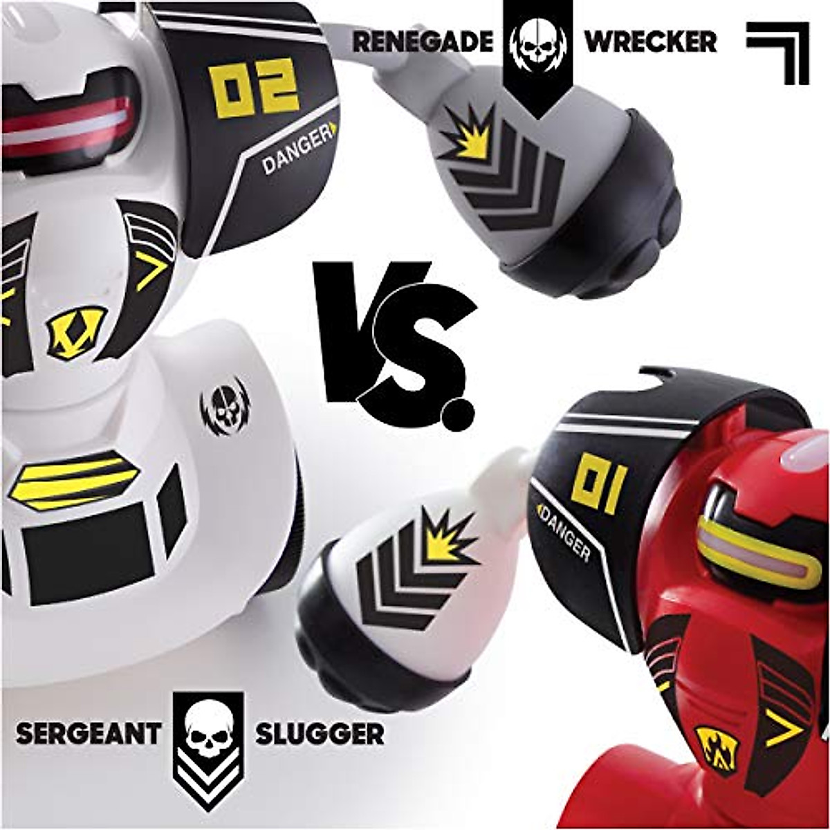 Sharper Image Remote Control Robot Multiplayer Combat Set, Red & White