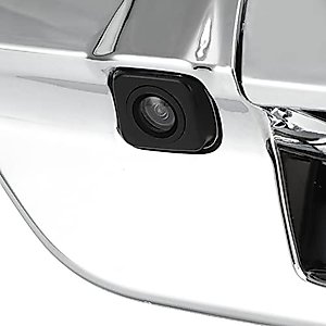 Aramox Trunk Handle Reverse Camera, Car Trunk Handle Color Backup Camera ABS IP66 Waterproof 150‑170° Wide Angles Replacement for Hilux 2017‑2021(Silver)