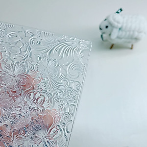 Hibiscus Flowers Background Clear Stamps Transparent Silicone Stamp Album Cards Rubber Stamp for Card Making Decoration and DIY Scrapbooking