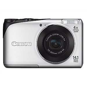 Canon Powershot A2200 14.1 MP Digital Camera with 4x Optical Zoom (Silver)