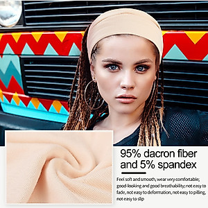 Panleding 12 Pcs Stretchy Headbands for Women, Absorbed Sport Headband Soft Twist Knotted Headbands for Daily Life Yoga Workout