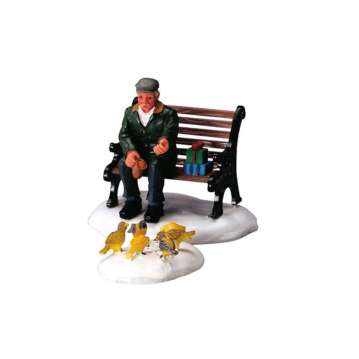 Lemax 42905 Caddington Village Figurine: Feeding Pigeons