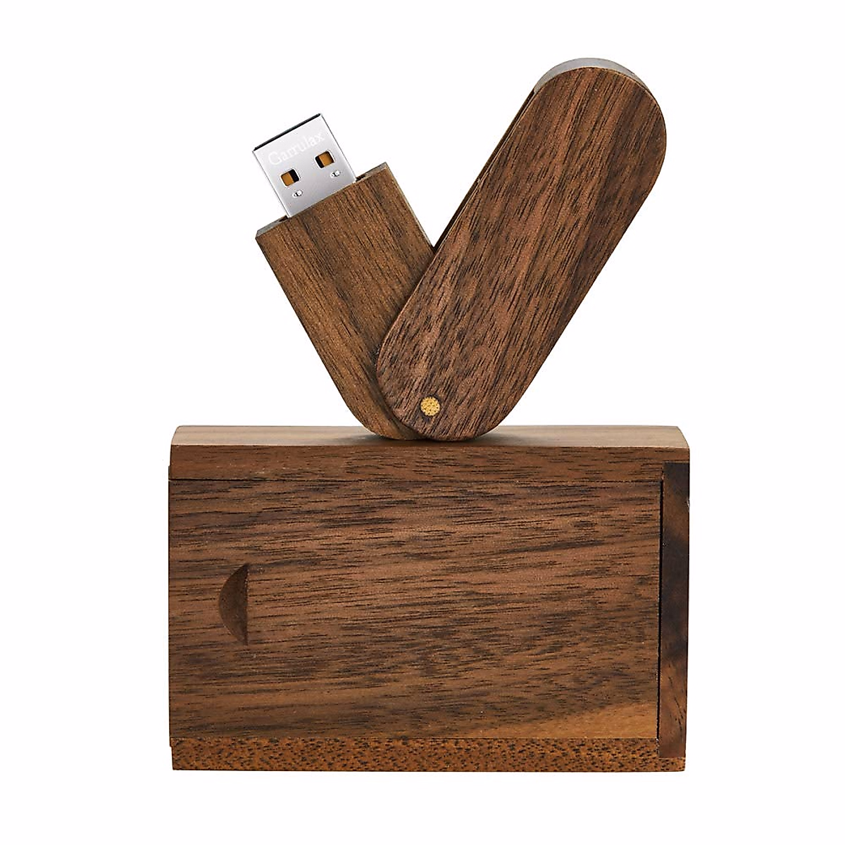 GARRULAX USB Flash Drive, Wooden 8GB / 16GB / 32GB USB2.0 USB Memory Stick Date Storage Pendrive Thumb Drive(16GB, Walnut Wood)