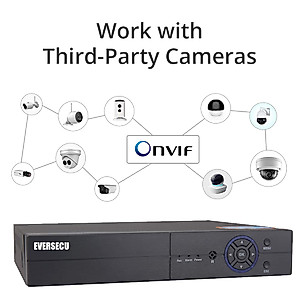 4CH 5MP Lite 5-in-1 HD Analog Hybrid DVR&NVR Supports Up to 5MP IP Camera+5MP AHD/TVI/CVI Camera and 960H Analog Camera Standalone DVR CCTV Surveillance Security System Video Recorder (No HDD)