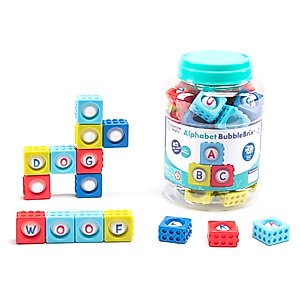 Educational Insights Alphabet BubbleBrix - ABC Learning for Toddlers, Alphabet Toys for Preschool and Kindergarten, Fidget Popper Learning Toy, Gift for Toddlers Ages 3+