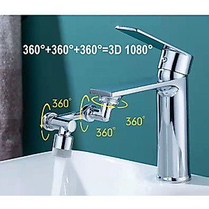 1080° swivel faucet,Sink Extender,Faucet Swivel,Faucet Nozzle,Rotable Faucet Adapter