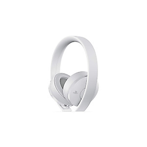 PlayStation Gold Wireless Headset White - PlayStation 4 (Renewed)