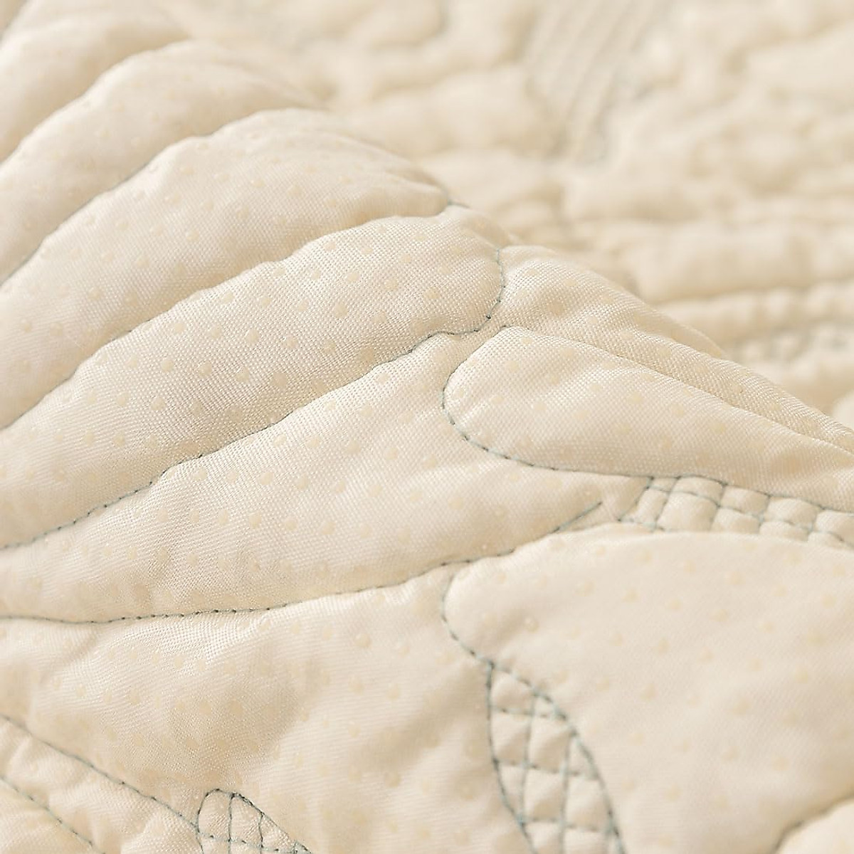 Huierxun Solid Color Leaves Sofa Cover Cotton Quilted Couch Cover Anti-Slip Sectional Couch Covers Sofa Slipcover for Dogs Cats Pet Love Seat Recliner Armrest Backrest Cover (Blue,28''x28'')