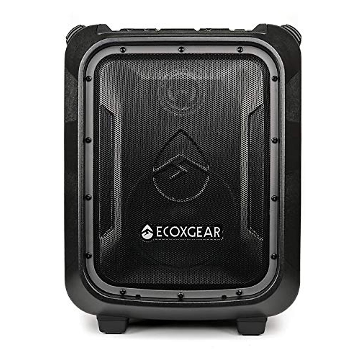 ECOXGEAR EcoBoulder+ GDI-EXBLD810 Rugged Waterproof Floating Portable Bluetooth Wireless 100 Watt Speaker and PA System (Gray)