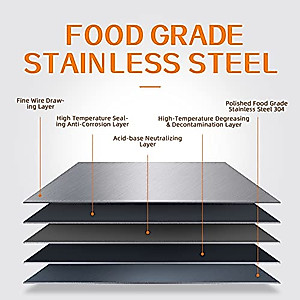 HOCCOT Wall Stainless Steel Shelf 12 x 24”, Heavy Duty 250 lb Metal Shelf, Commercial Wall Mounted Floating Shelving for Kitchen, Restaurant, Food Truck, Garage, Laundry Room