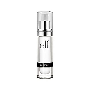 e.l.f, Oil Control Primer Mist, Water-Based, Mattifying, Lightweight, Hydrates, Preps, Balances Oil, Controls Shine, Enriched with Purified Water, Cucumber and Vitamin E, 1.01 Fl Oz
