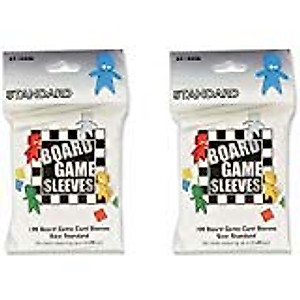 Arcane Tinmen Standard Board Game Card Sleeves - 63mm x 88mm - Bundle of 2 - 200 Sleeves Total